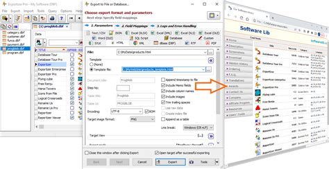 Database Export In Screenshots Exportizer