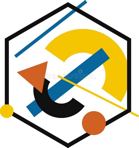 Abstract Suprematism Composition Vector Illustration Stock Vector