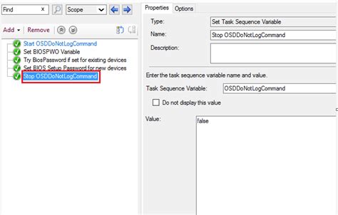 osddonotlogcommand displays password in the smsts log microsoft qanda