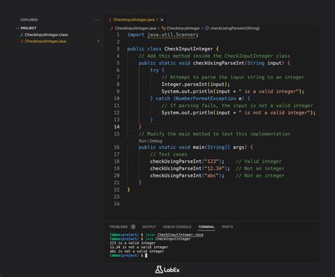 Check If Input Is Integer In Java Labex