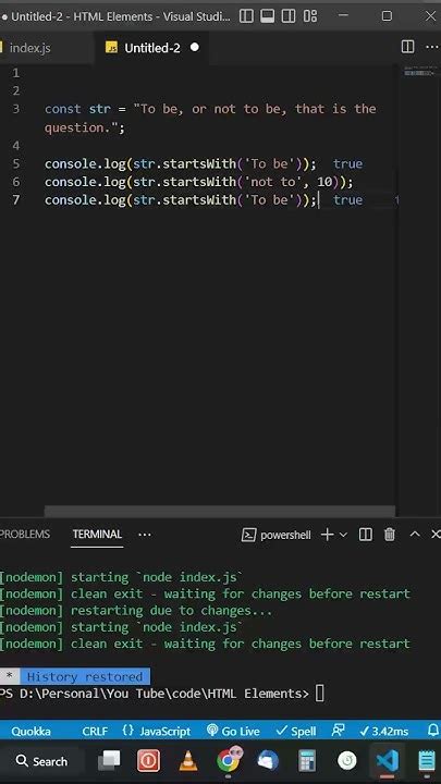 Startswith And Endswith In Javascript Shorts Youtube