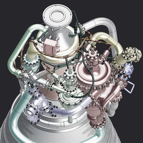 🚀 Rocketdyne Rl10 Rocket Engine・ 3d File For 3d Printing・cults