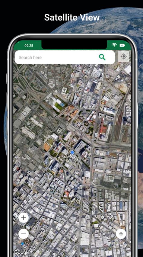 Live GPS Satellite Map Navigation Direction