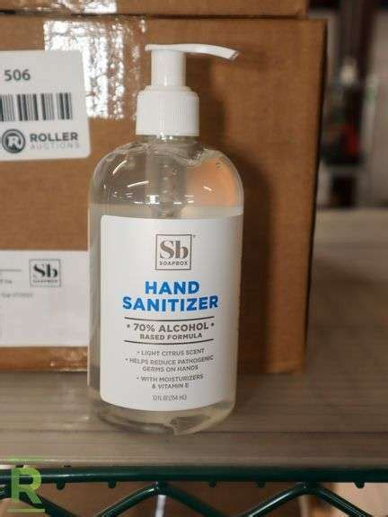 30 12oz Bottles Of Sb Soap Box Hand Sanitizer Roller Auctions