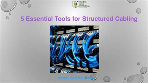 Ppt 5 Essential Tools For Structured Cabling Powerpoint Presentation
