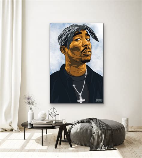 Tupac Canvas Art Inx Art Collective