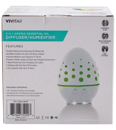 Aroma Essential Oil Diffuser And Humidifier —