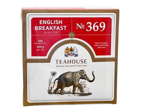 Чай Teahouse Английский завтрак № 369 черный чай в пакетиках коробка 200 г 100шт 2г