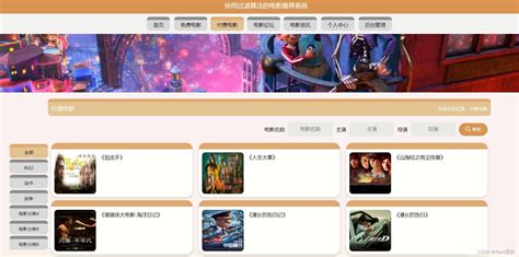 基于spring Boot Vue协同过滤算法的电影推荐系统