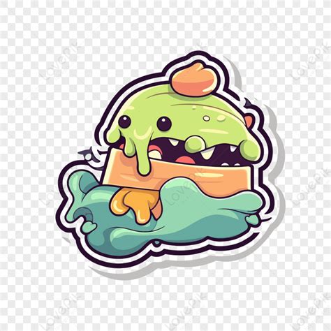 그것에 녹색 괴물 클립 아트와 스티커 벡터상표 Png 일러스트 무료 다운로드 Lovepik