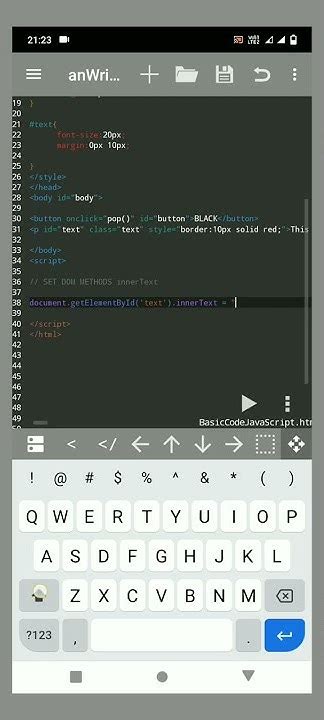Set Method Innertext Javascript L Html Shorts Java Method