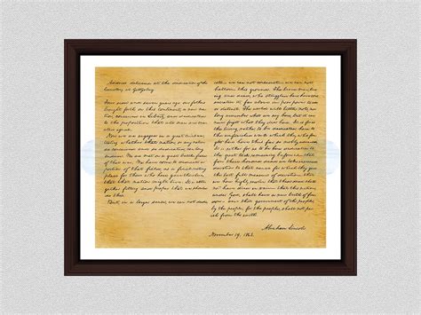 Printable Gettysburg Address