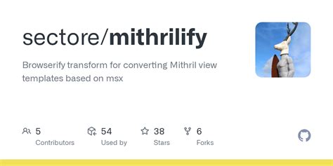 Github Sectoremithrilify Browserify Transform For Converting