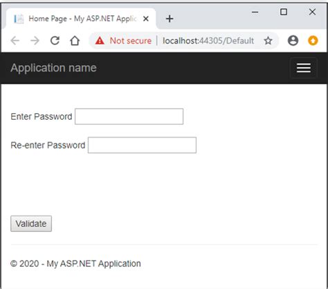 ASP Net CompareValidator Properties Of Asp Net CompareValidator