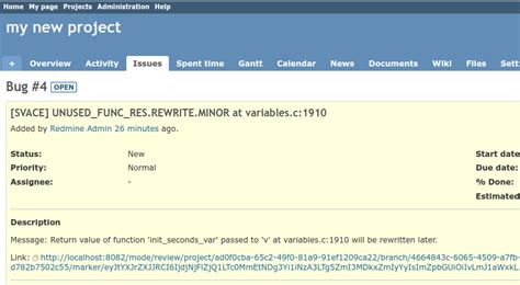 Fileredmine Created Issuepng Svacer Wiki