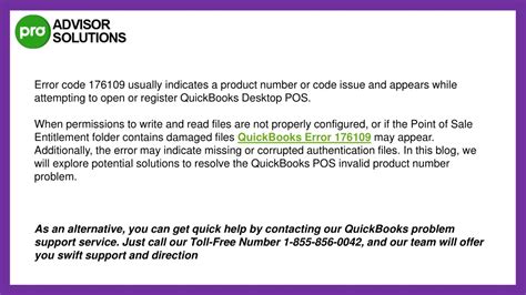 PPT Easy Way To Fix QuickBooks Error 176109 PowerPoint Presentation Free Download ID 12999939