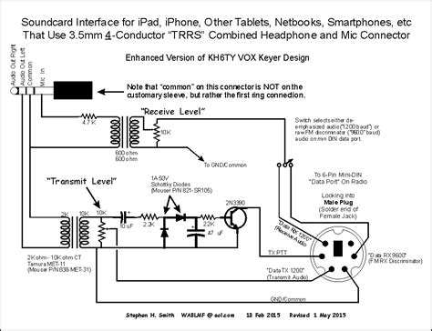 Soundcard Interface withTone Keyer for PSK31 SSTV RTTY AGW Softpacket 아마추어 무선 무선