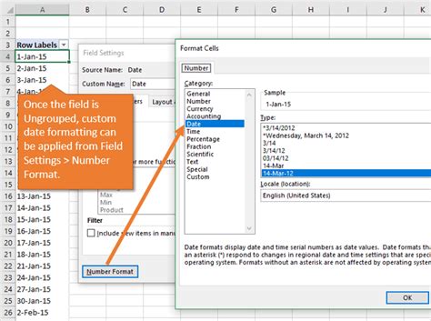 Pivot Table Not Showing Dates Only Months After Breakup