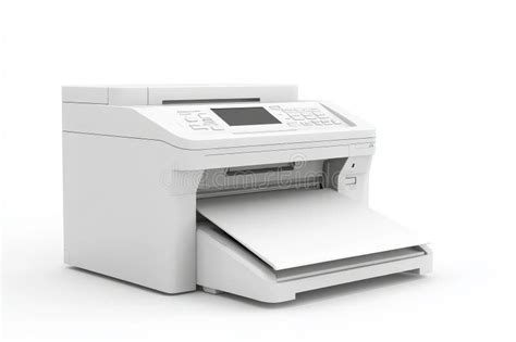 A Sleek And Modern Allinone Printer With A Paper Tray Open Symbolizing Productivity Efficiency