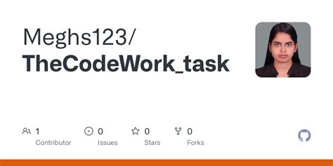Github Meghs123 Thecodework Task