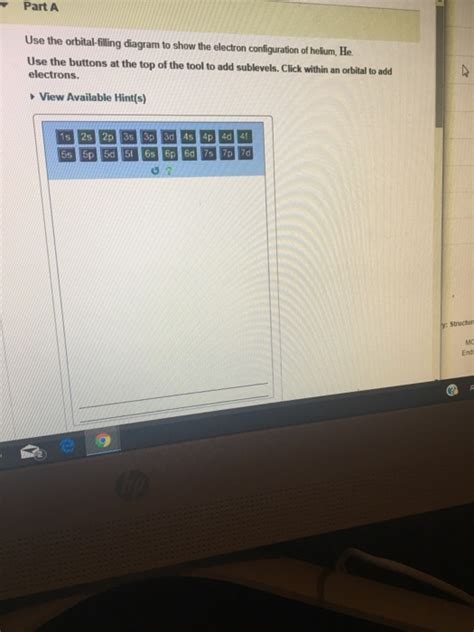 Solved Use The Orbital Filling Diagram To Show The Electron
