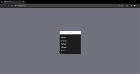 Working On A New Name Search Feature Using Vanilla Javascript Vishal Kumar Posted On The Topic