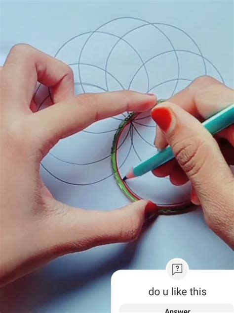 Easy Spirograph With Bangle 🥰🥰easycraft Youtube