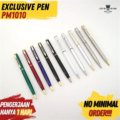 Jual Pulpen Promosi Pulpen Custom Pulpen Paku Medium Exclusive Pen Pm1010 Shopee Indonesia