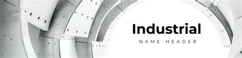 Free Industrial Name Header Template To Edit Online