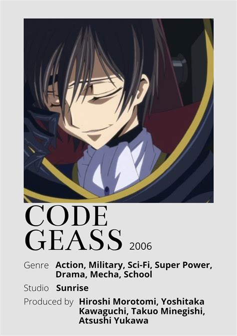 Code Geass Minimalist Poster