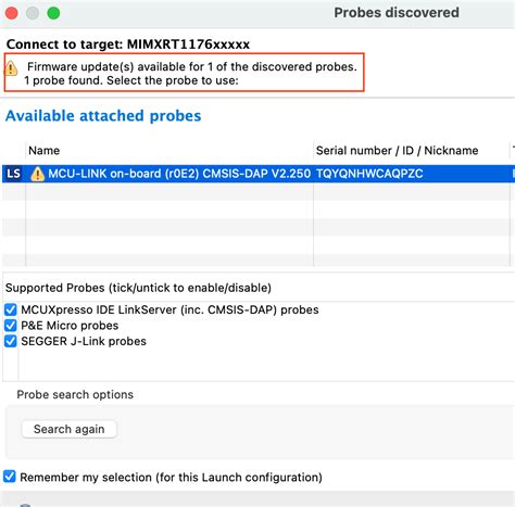 Solved Update Mcu Link Firmware On 1170evkb Nxp Community