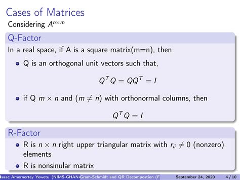 Gram Schmidt And Qr Decomposition Factorization Of Matrices Pdf