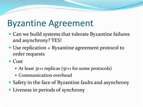 Ppt Byzantine Agreement Powerpoint Presentation Free Download Id