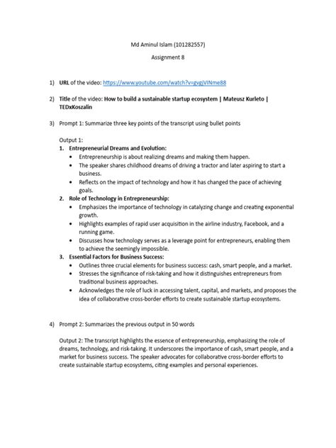 Chat Gpt Output Assignment Pdf