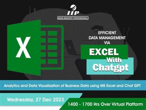Efficient Data Management Via Excel With Chatgpt Indian Industry Professionals