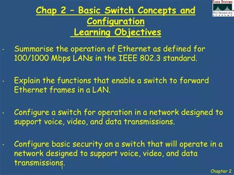 Ppt Chap 2 Basic Switch Concepts And Configuration Learning