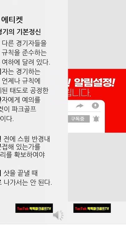 파크골프 경기규칙 최신 개정판 youtube