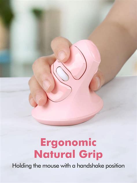 Usb Andtype C Dual Receiver Wireless Mouse Ergonomic Vertical Wireless