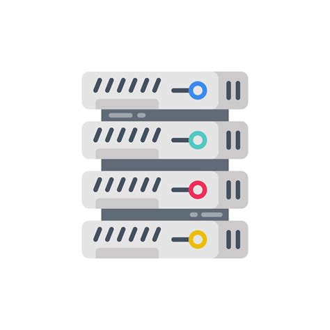Server Storage Icon In Vector Illustration Vector Art At Vecteezy