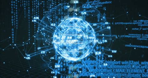 Opening With Wireframe Globe Appearing On Grid Rings Forming Nodes Flickering Helix Linking