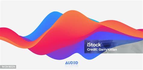 음파 시각화 3d 컬러풀 한 단단한 파형 음성 샘플 패턴 음파에 대한 스톡 벡터 아트 및 기타 이미지 음파 추상적인 분석