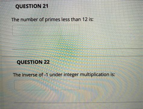 solved question 21 the number of primes less than 12 is