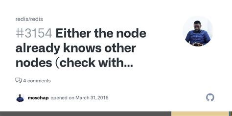 Either The Node Already Knows Other Nodes Check With Cluster Nodes Error Message On Joining A