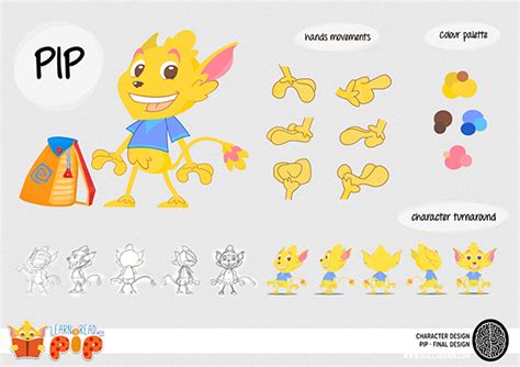 Learn To Read With Pip Character Design On Behance