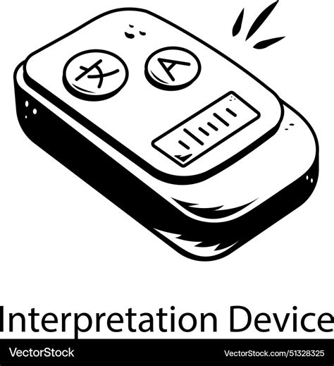 Interpretation Device Royalty Free Vector Image