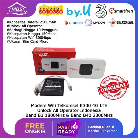 Jual Modem Wifi Mifi 4G LTE Unlock ALL Operator Shopee Indonesia