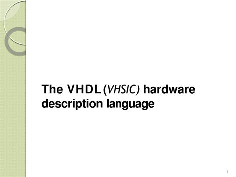 Solution The Vhdl Vhsic Data Types And Bcd To 7 Segment Decoder Field Programmable Gate
