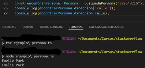 Javascript Cómo Puedo Conseguir Extraer Una Propiedad De Un Objeto Typescript Stack Overflow