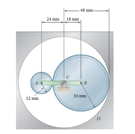 Solved Arm ACB Rotates About Point C With An Angular Velocity Of Rad S Course Hero