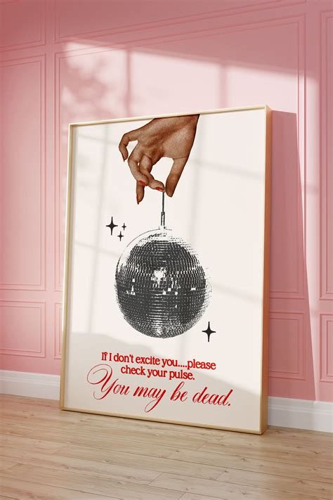 Trendy Wall Art Check Your Pulse Wall Art Digital Download Print Retro Wall Art Downloadable